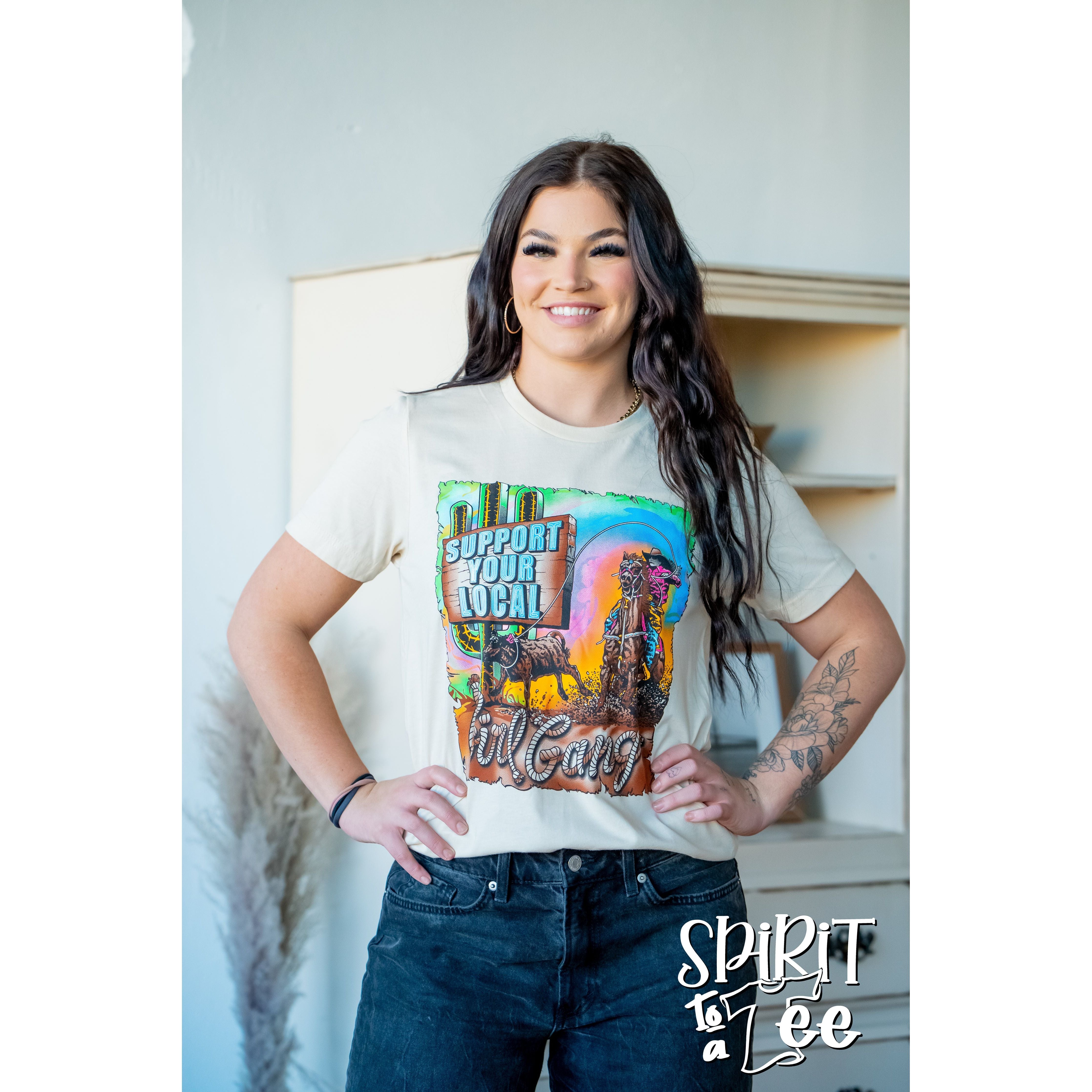 Breakaway Support Your Local Girl Gang - Western Tee – Spirit to a Tee